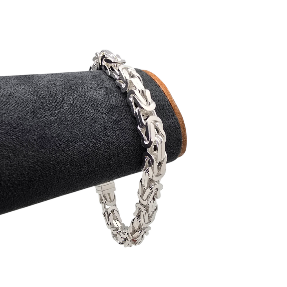 Srebrna zapestnica Kraljevi vez (L) 925/1000; masa=52.04g – Rabljeno.net